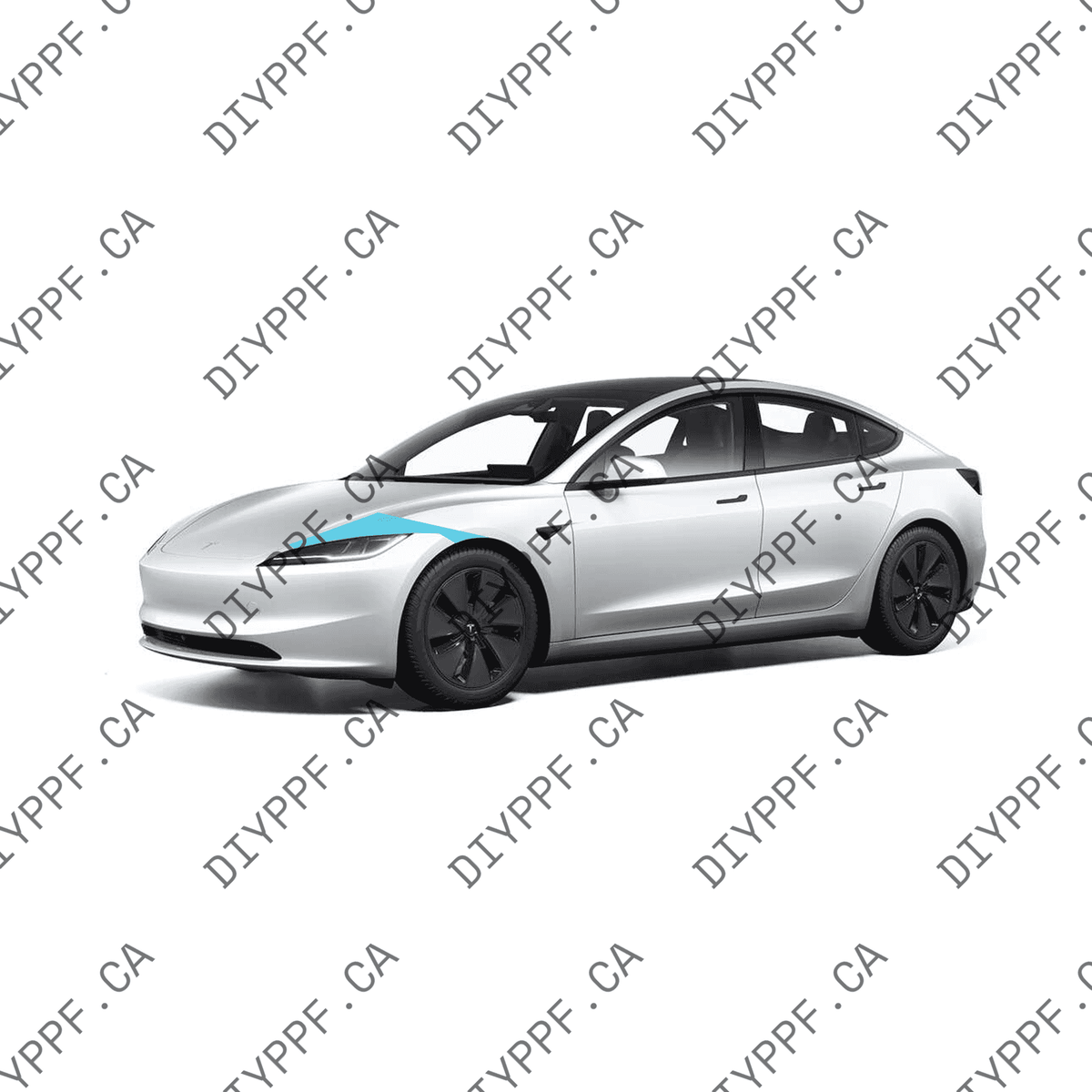 Partial Fender PPF film for Highland Model 3 — DIY Paint Protection Film