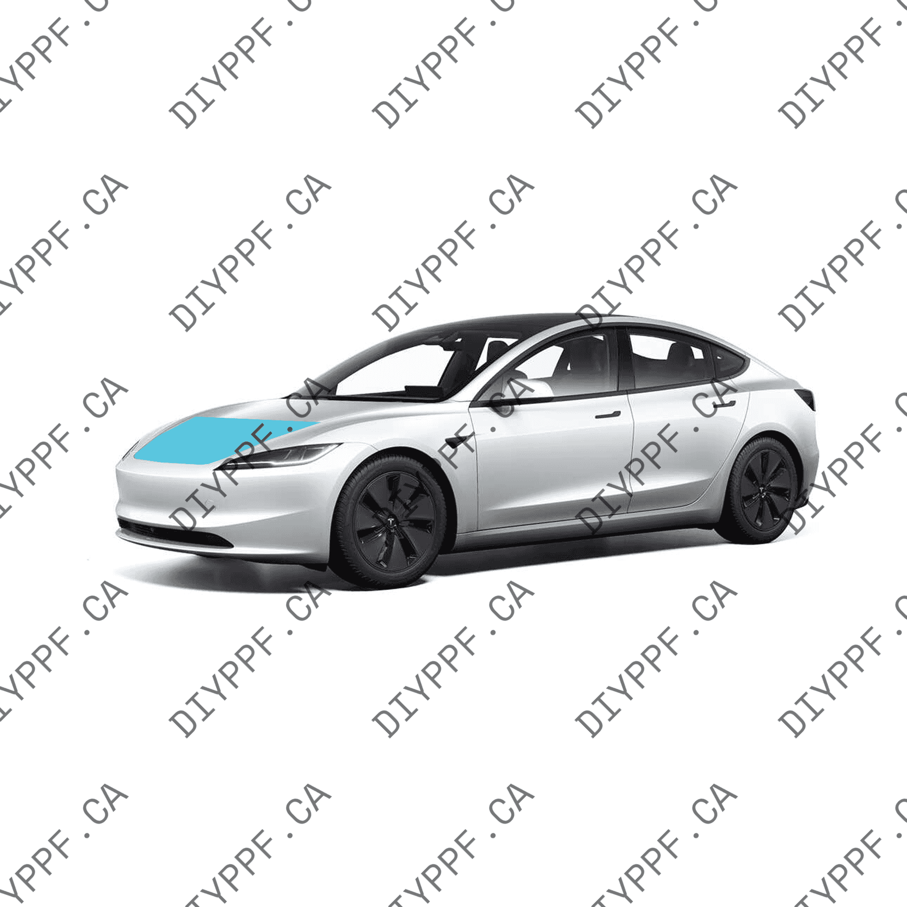 Partial Hood PPF film for Highland Model 3 – DIY PPF