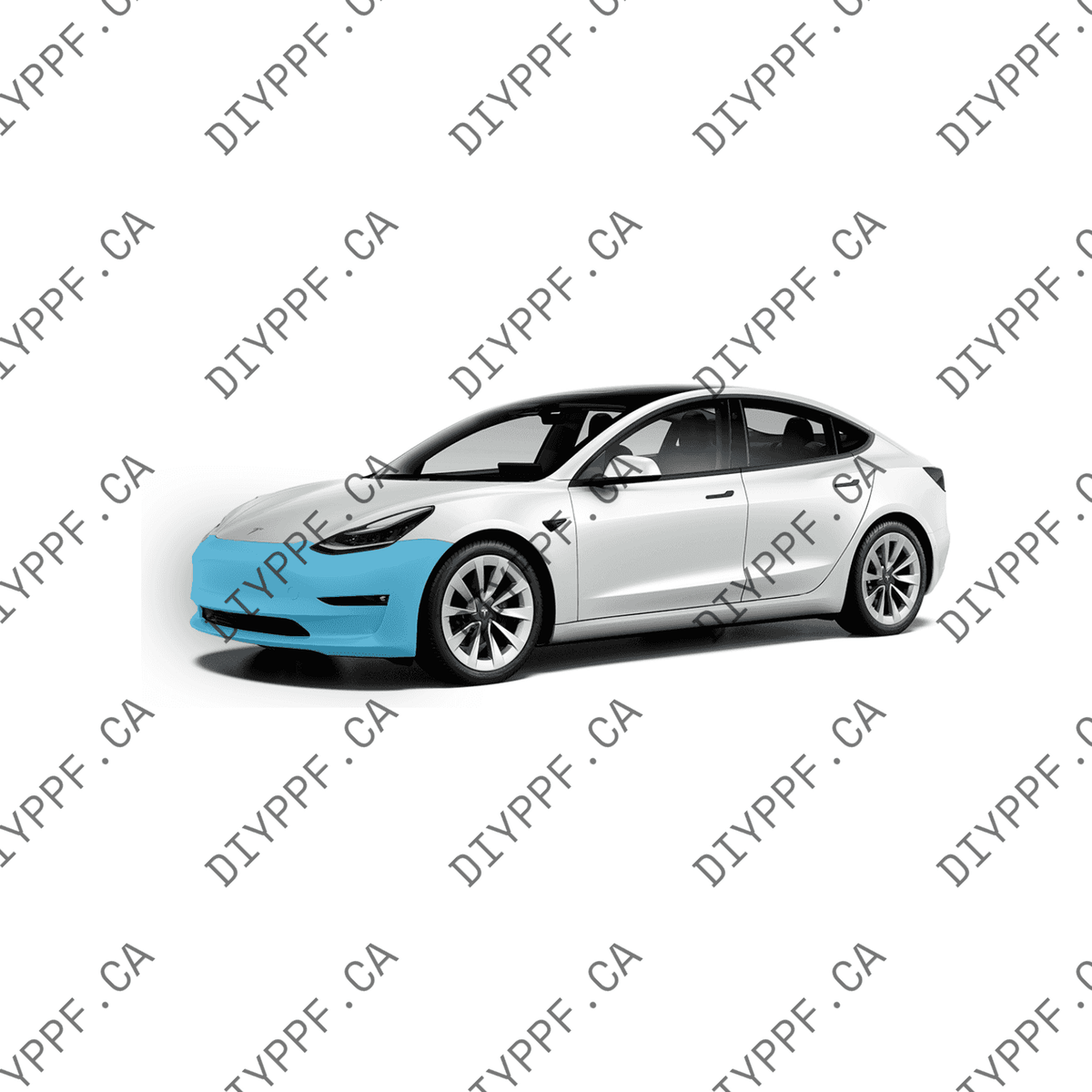 Tesla Model 3 - Front Bumper PPF Kit — DIY Paint Protection Film