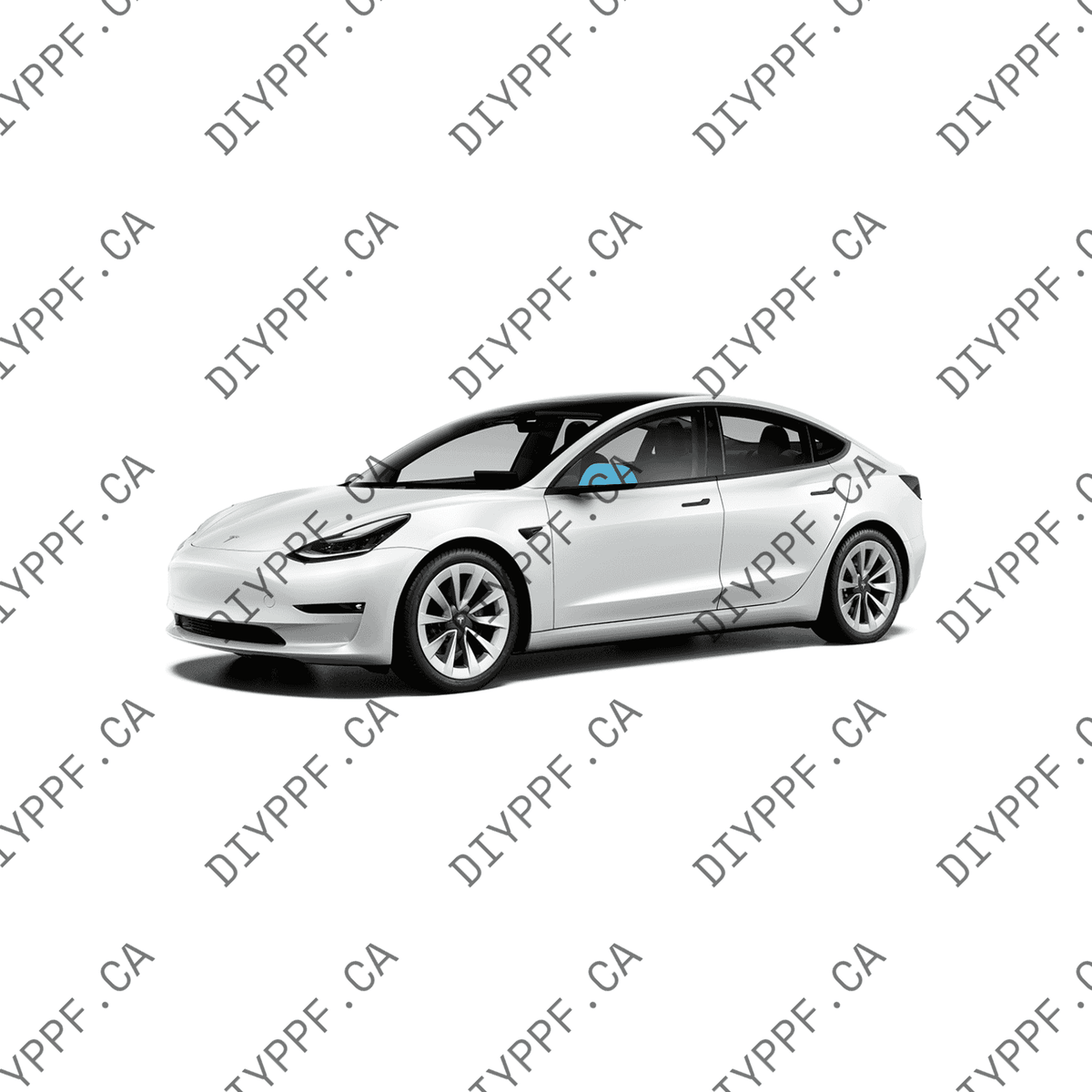Tesla Model 3 - Mirror Cap PPF Kit — DIY Paint Protection Film