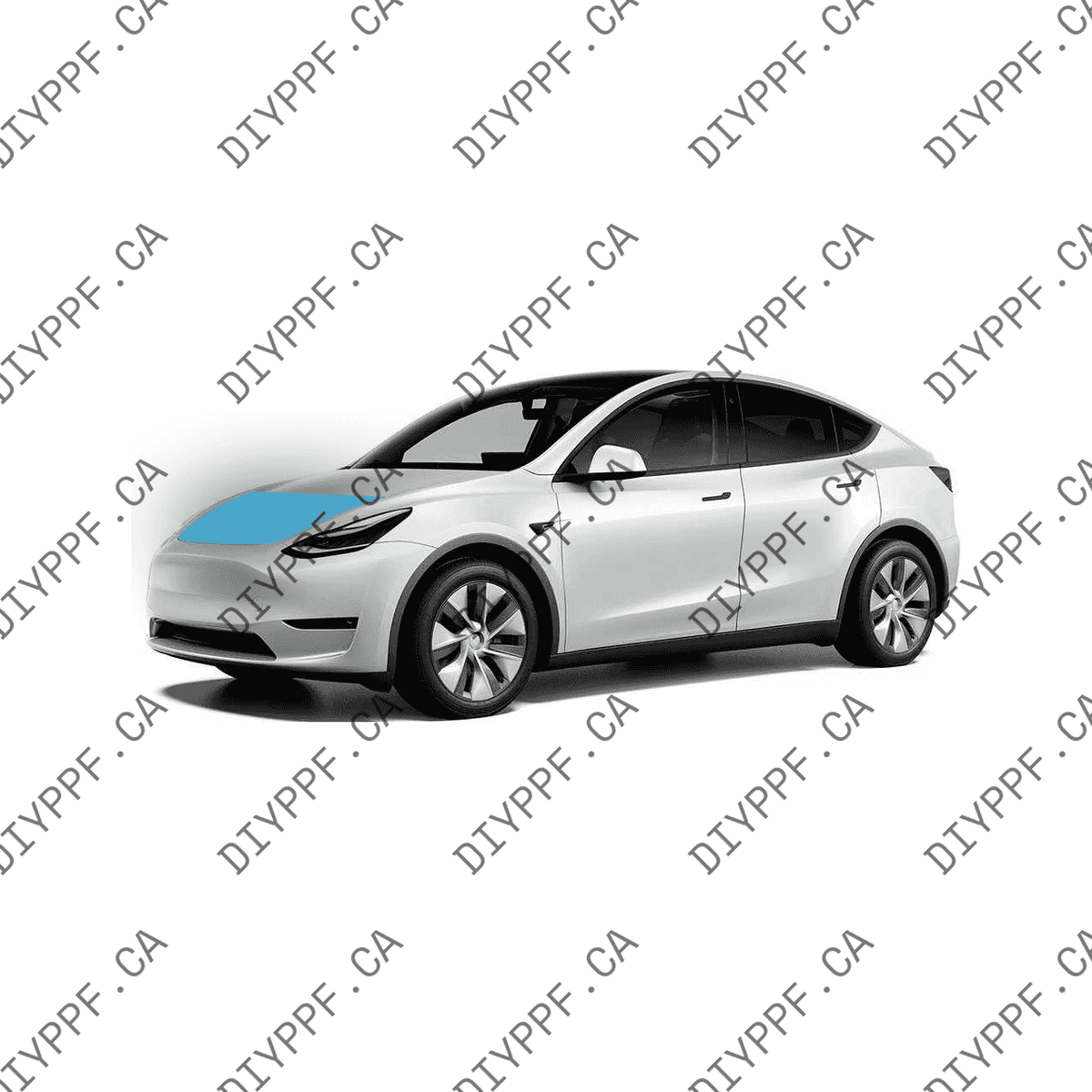 Tesla Model Y - Partial Hood PPF Kit — DIY Paint Protection Film